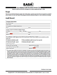 EASA Accreditation Program